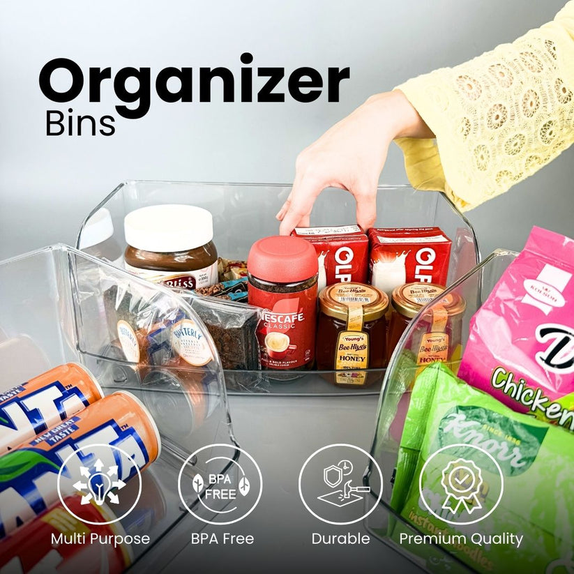 Front-Open Stackable Storage Bins – Qoolish