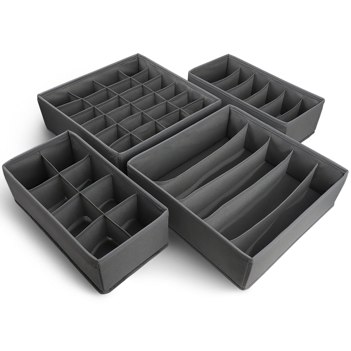 Pack of 4 Drawer Organizers | Drawer Storage Solutions Qoolish