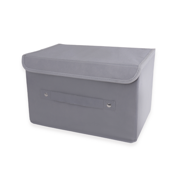 Shop Grey Storage Box with Lid For Clothes - Qoolish